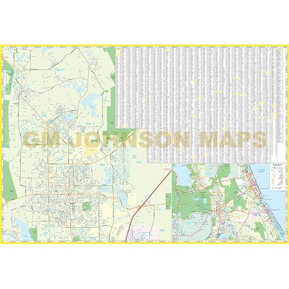 Deltona Deland Florida Street Map GM Johnson Maps Deltona Deland Florida Street Map GM Johnson Maps