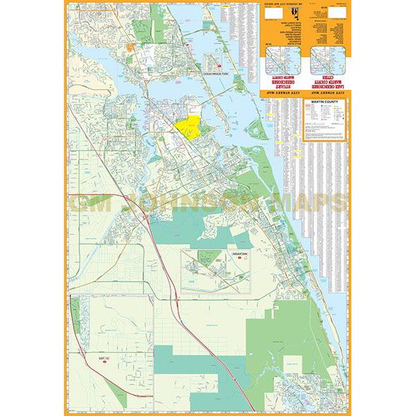 Stuart Okeechobee Martin County Vicinity Florida Street Map GM Stuart Okeechobee Martin County Vicinity Florida Street Map GM