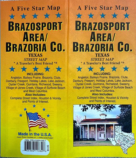 Brazosport Area / Brazoria County, Texas Street Map - GM Johnson Maps