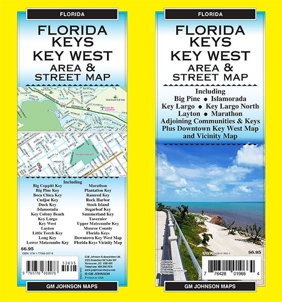 Florida Keys / Key West, Florida Street Map - GM Johnson Maps