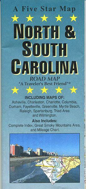 North & South Carolina, North Carolina State Map - GM Johnson Maps