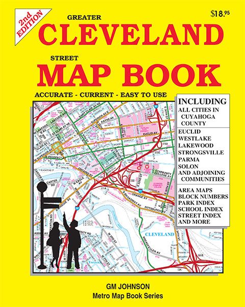 Cleveland, Greater, Ohio Street MapBook (Spiral Bound) - GM Johnson Maps