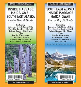 Inside Passage Cruise Map & Guide - GM Johnson Maps
