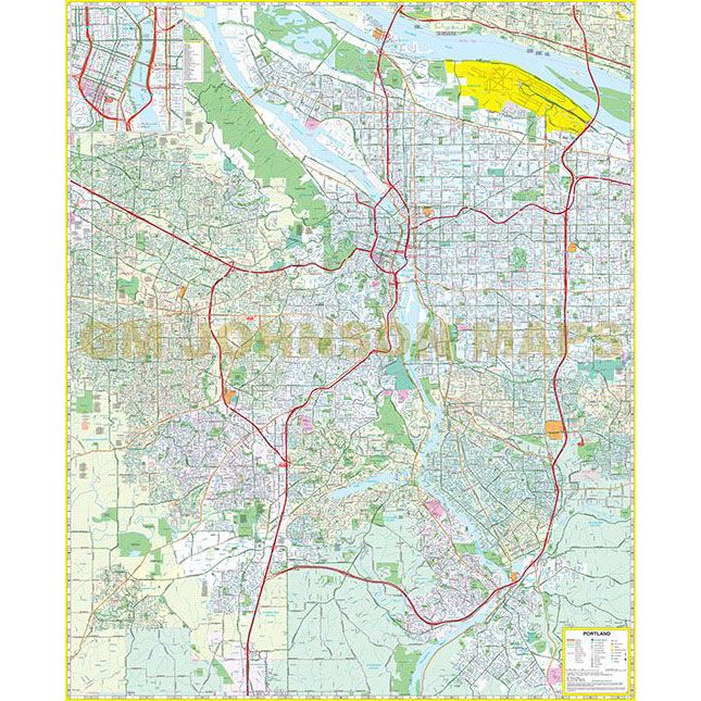 Map Of Nw District Portland Oregon